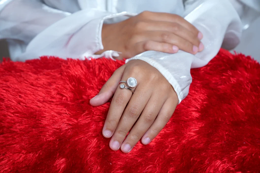 Round shape fan ring - Sp Silver Jewellery