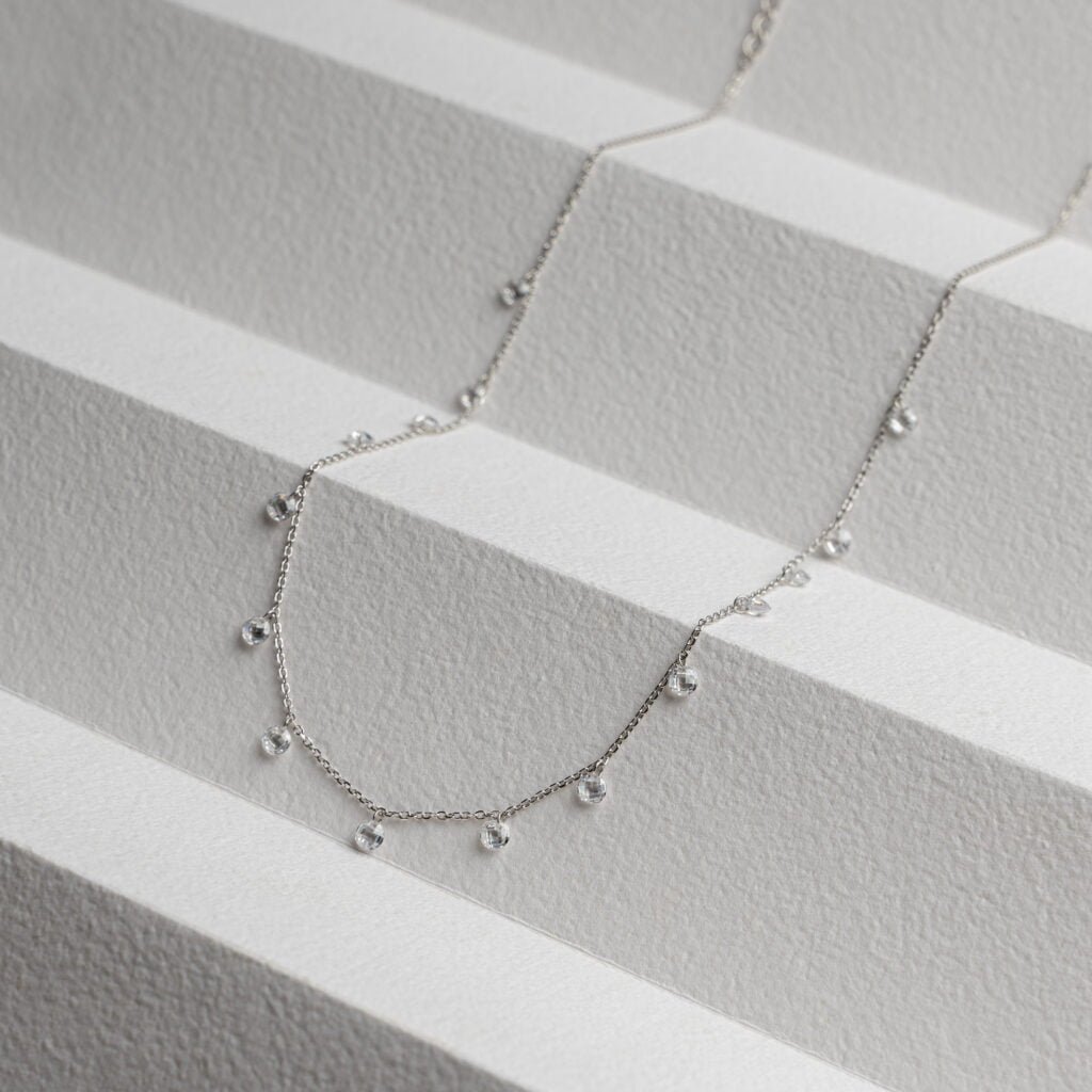 Pure Silver Queen Ad Necklace - Sp Silver Jewellery